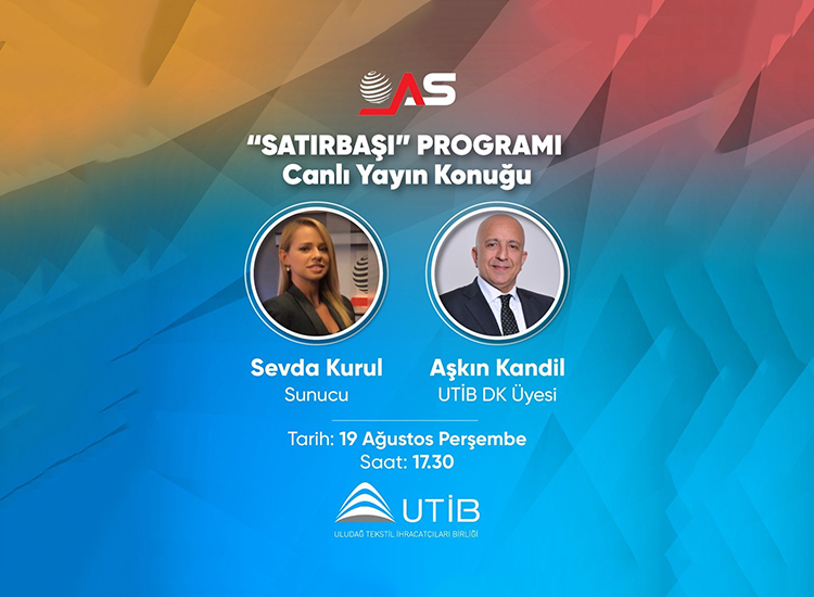 UTİB DK ÜYESİ AŞKIN KANDİL SATIRBAŞI PROGRAMININ CANLI YAYIN KONUĞU OLUYOR